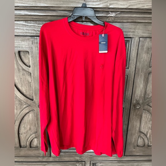 Izod | Shirts | Nwt Mens Izod Red Long Sleeve Fall Shirt Xxl | Poshmark